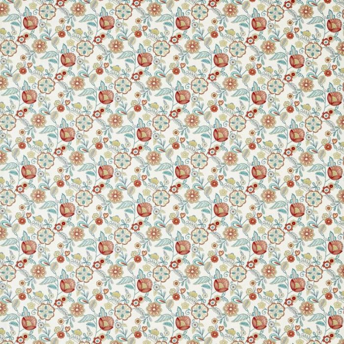 Clarke and Clarke Camellia spice | Wipe clean Tablecloth | Wipe Easy ...